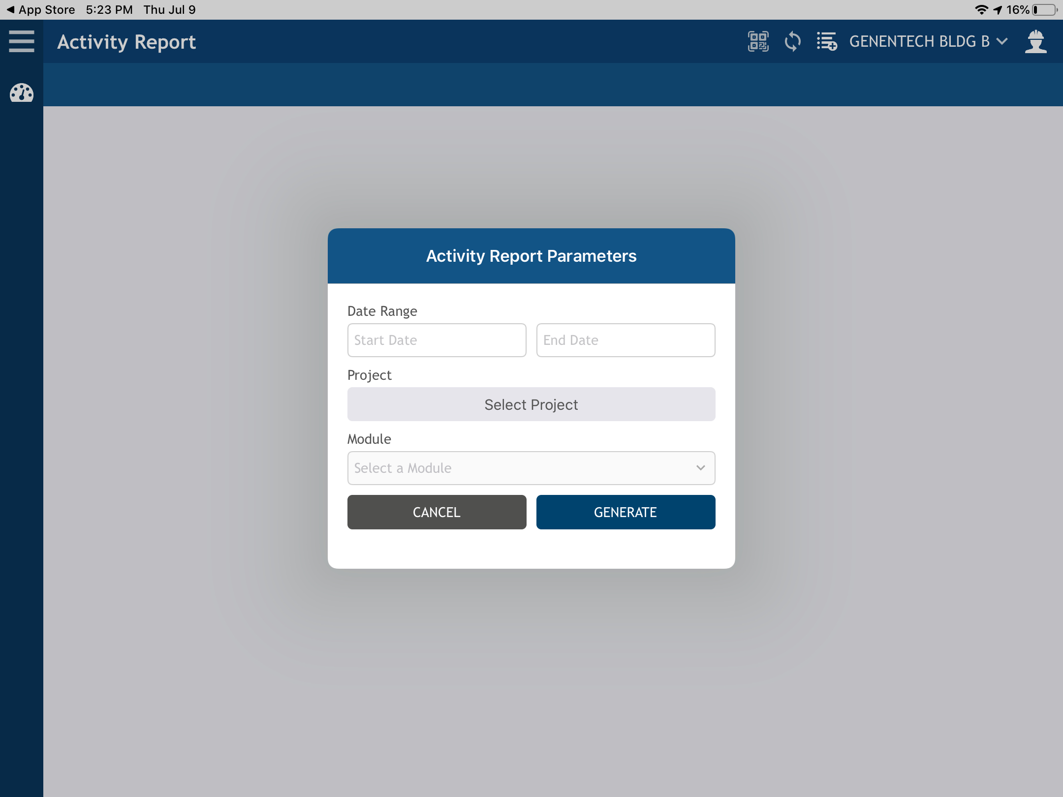 Generating an activity report – AnchoRock Solutions